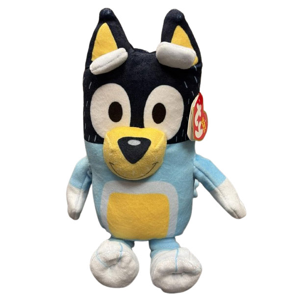 TY Beanie Baby - Bluey - BANDIT [Dad] (Soft Body - 7.5 inch) (Mint ...