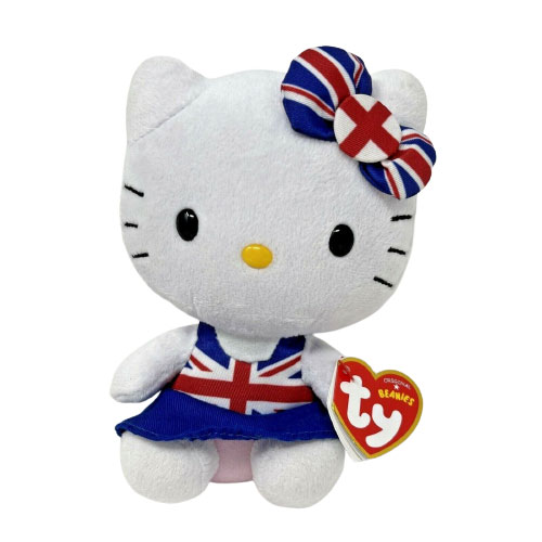 TY Beanie Baby - HELLO KITTY ( UNION JACK DRESS ) (6 inch) (Mint ...