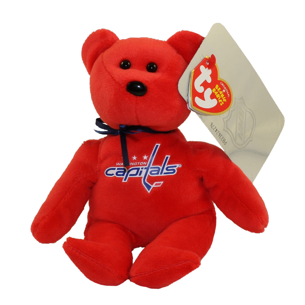 TY Beanie Baby - NHL Hockey Bear - WASHINGTON CAPITALS (8 inch) (Mint ...