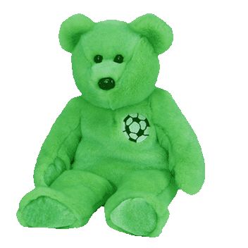 TY Beanie Buddy - KICKS the Soccer Bear (14 inch) (Mint ...