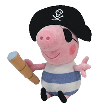 TY Beanie Buddy - PIRATE GEORGE the Pig (10 inch) (Mint ...