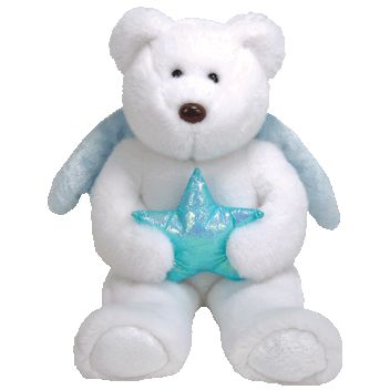 TY Beanie Buddy - STAR the Bear (Blue Star) (14 inch) (Mint ...