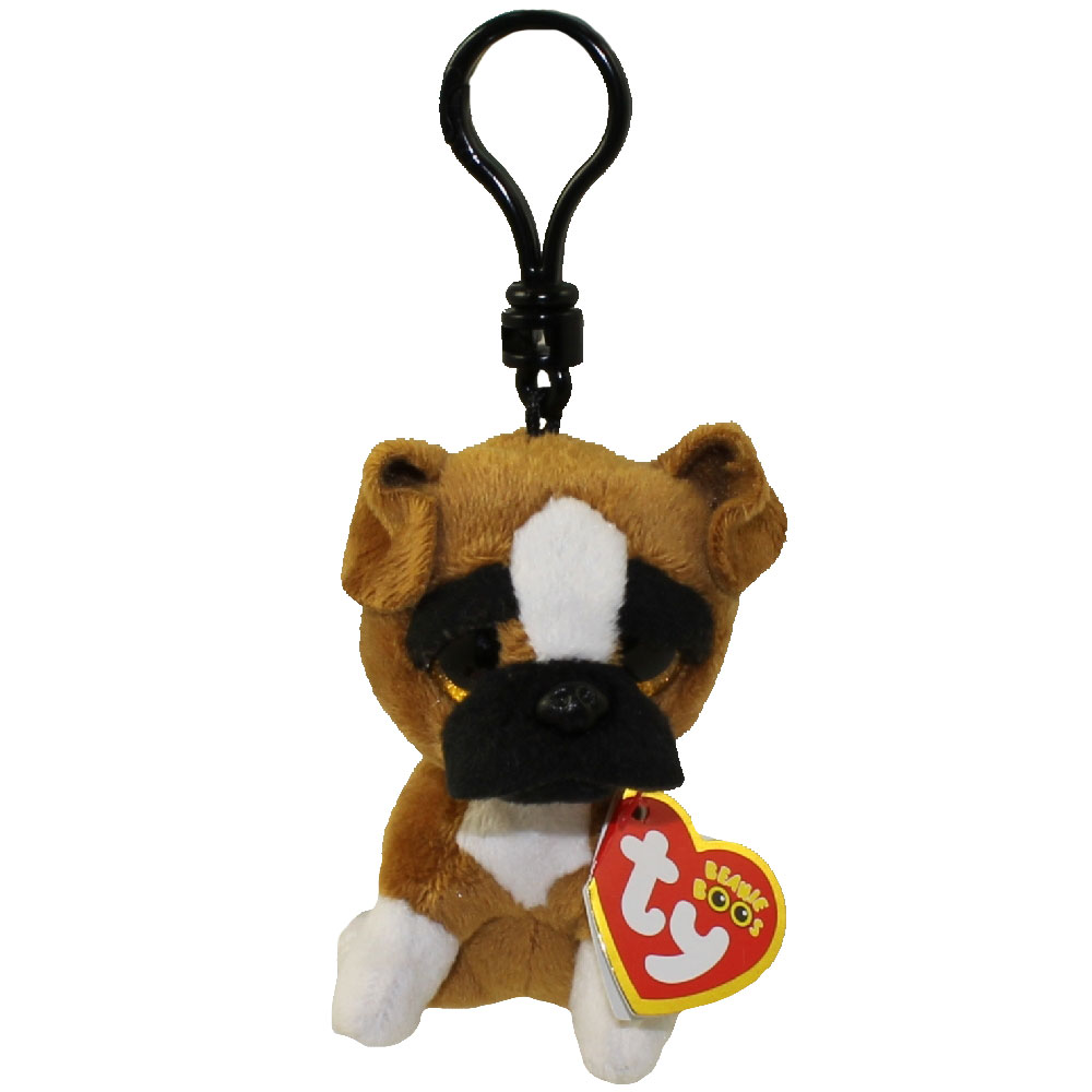TY Beanie Boos - BRUTUS the Boxer (Plastic Key Clip) (Mint ...
