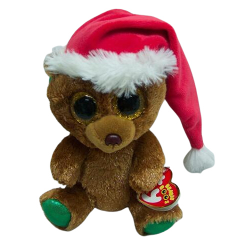 TY Beanie Boos - NICHOLAS the Christmas Bear (Glitter Eyes)(Regular ...