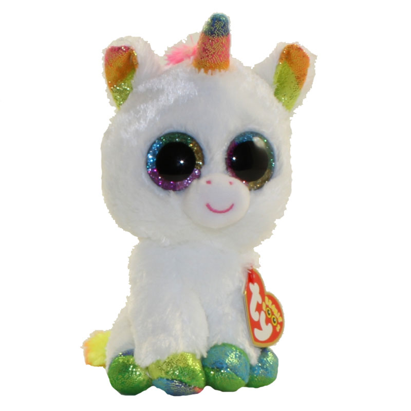 TY Beanie Boos - PIXY the Unicorn (Rainbow Glitter Eyes) (Regular Size ...
