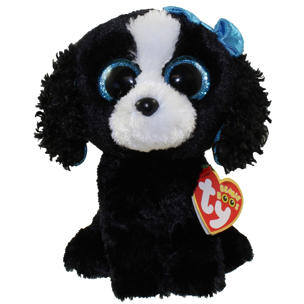 TY Beanie Boos - TRACEY the Black & White Dog (Regular Size - 6 inch ...