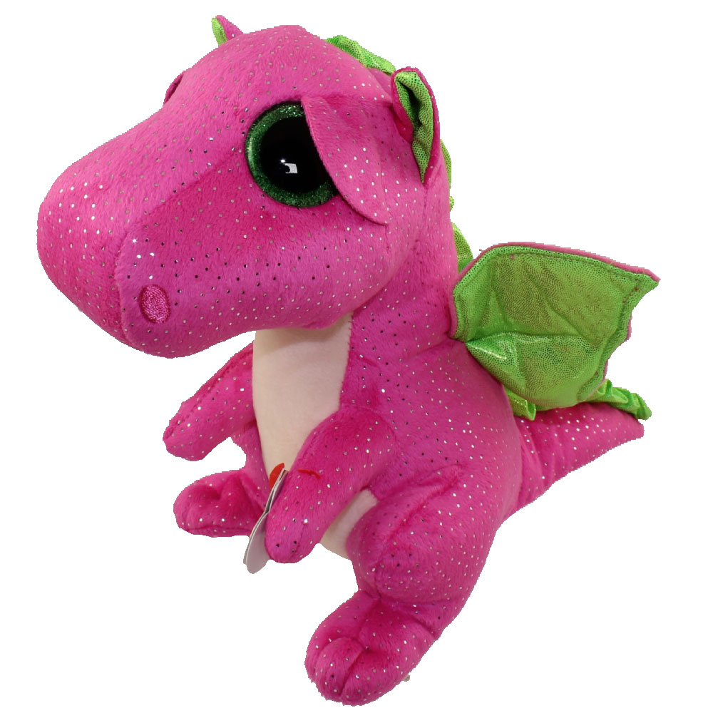 TY Beanie Boos - DARLA the Pink & Green Dragon (Medium Size - 9 inch ...