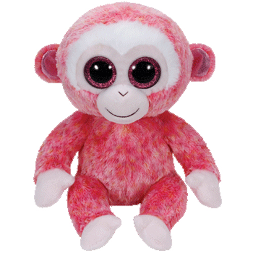 TY Beanie Boos - RUBY the Pink Monkey (Medium Size - 9 inch) (Mint ...