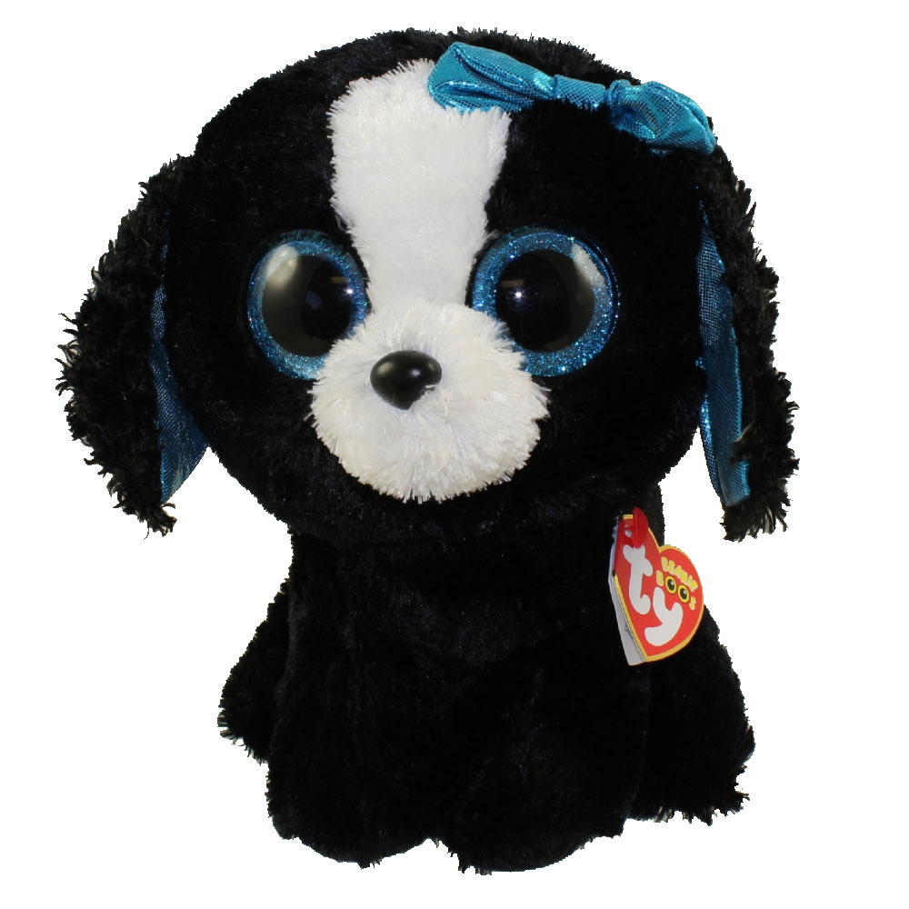 TY Beanie Boos - TRACEY the Black & White Dog (Medium Size - 8 inch ...