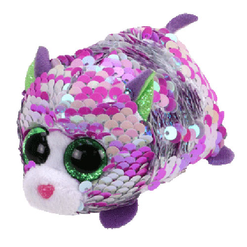 TY Beanie Boos - Teeny Tys Stackable Sequin Plush - LILAC the Cat (4 ...