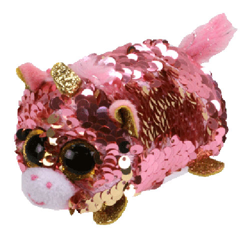 TY Beanie Boos - Teeny Tys Stackable Sequin Plush - SUNSET the Unicorn ...
