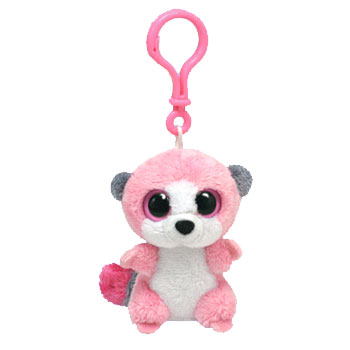 TY Beanie Boos - BUBBLEGUM the Lemur (Plastic Key Clip - 3 inch) (Mint ...