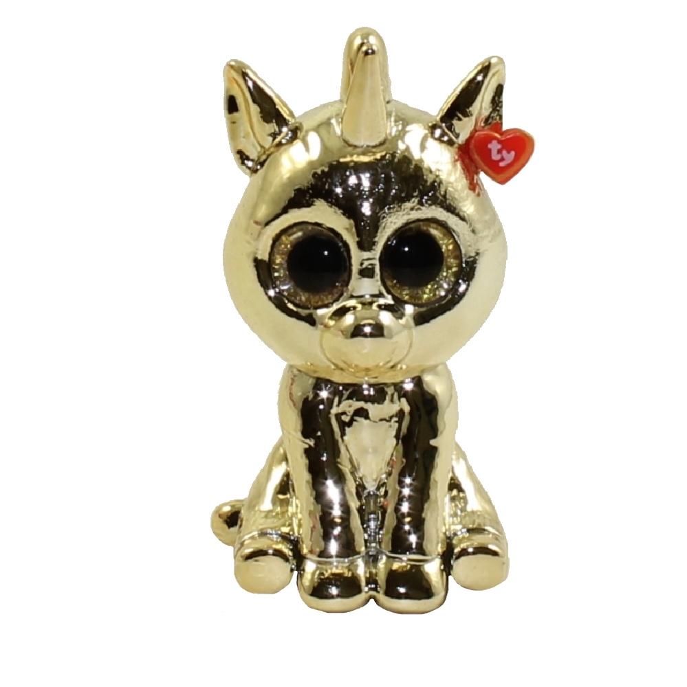 TY Beanie Boos - Mini Boo Figures Series 4 - CHROME GOLD UNICORN ...