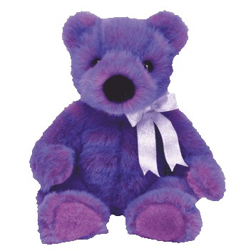 TY Classic Plush - PURPLEBEARY the Bear (14 inch) (Mint ...