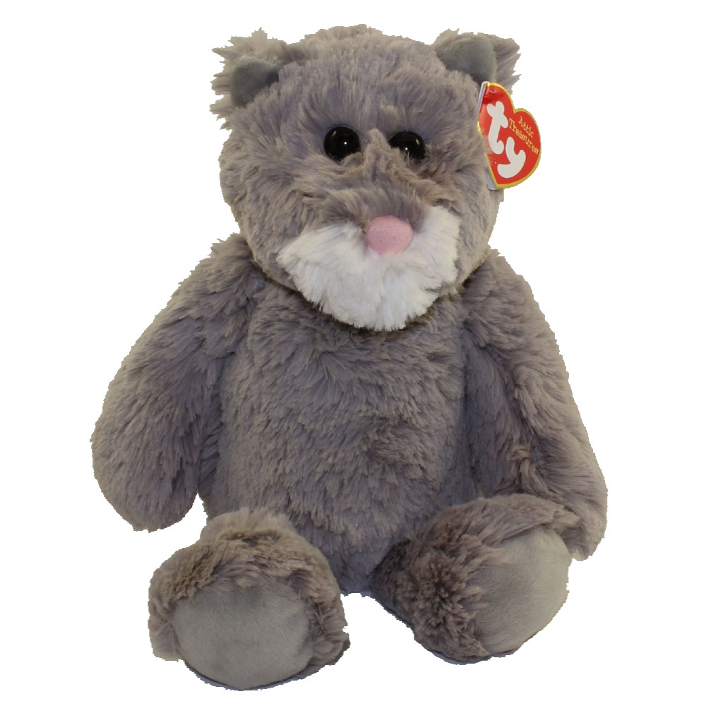 TY Attic Treasures - KIT the Grey Cat (Medium Size - 12 inch) (Mint ...