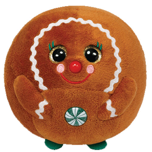 TY Beanie Ballz - GINGER the Gingerbread (Regular Size - 5 inch) (Mint ...