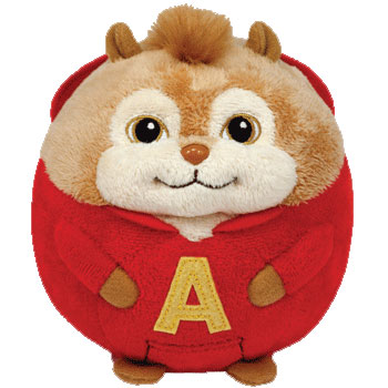 TY Beanie Ballz - ALVIN the Chipmunk (LARGE - 12 inch tall) (Mint ...