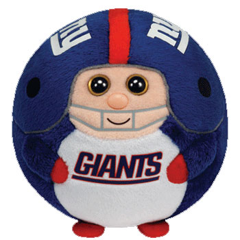TY NFL Beanie Ballz - NEW YORK GIANTS (Medium Size - 8 inch) (Mint ...