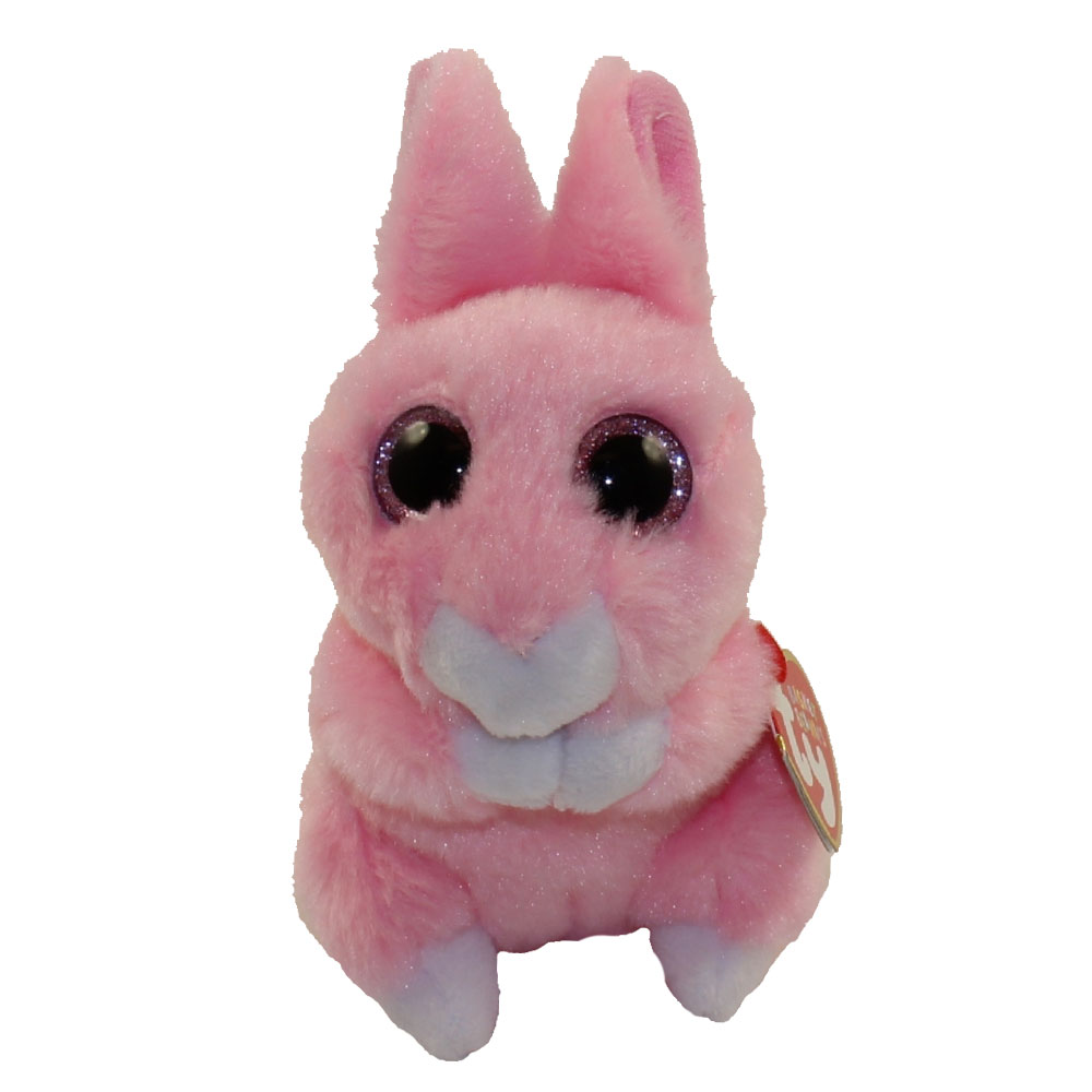TY Basket Beanie Baby - JASPER the Pink Bunny (3 inch) (Mint ...