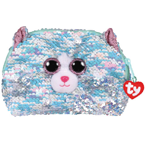 TY Fashion Flippy Sequin Accessory Bag - WHIMSY the Cat (8 inch) (Mint ...