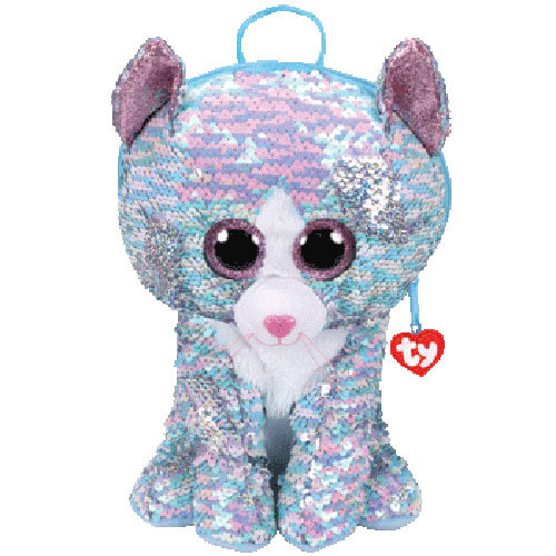 TY Fashion Flippy Sequin Backpack - WHIMSY the Cat (13 inch) (Mint ...