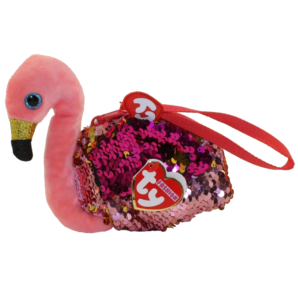 TY Fashion Flippy Sequin Wristlet - GILDA the Flamingo (5 inch) (Mint ...