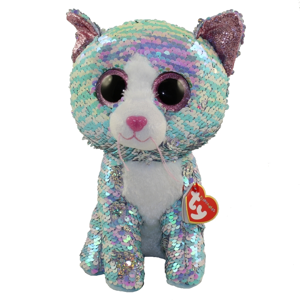 TY Flippables Sequin Plush - WHIMSY the Cat (Medium Size - 10 inch ...