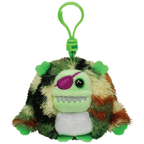 TY Monstaz - PATCH the Camo Monster (Plastic Key Clip - 3 inch) (Mint ...
