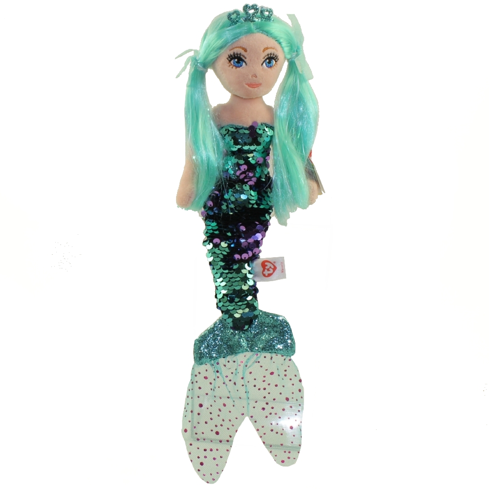 TY Sea Sequins Plush Mermaid - WAVERLY (Regular Size - 10 inch) (Mint ...