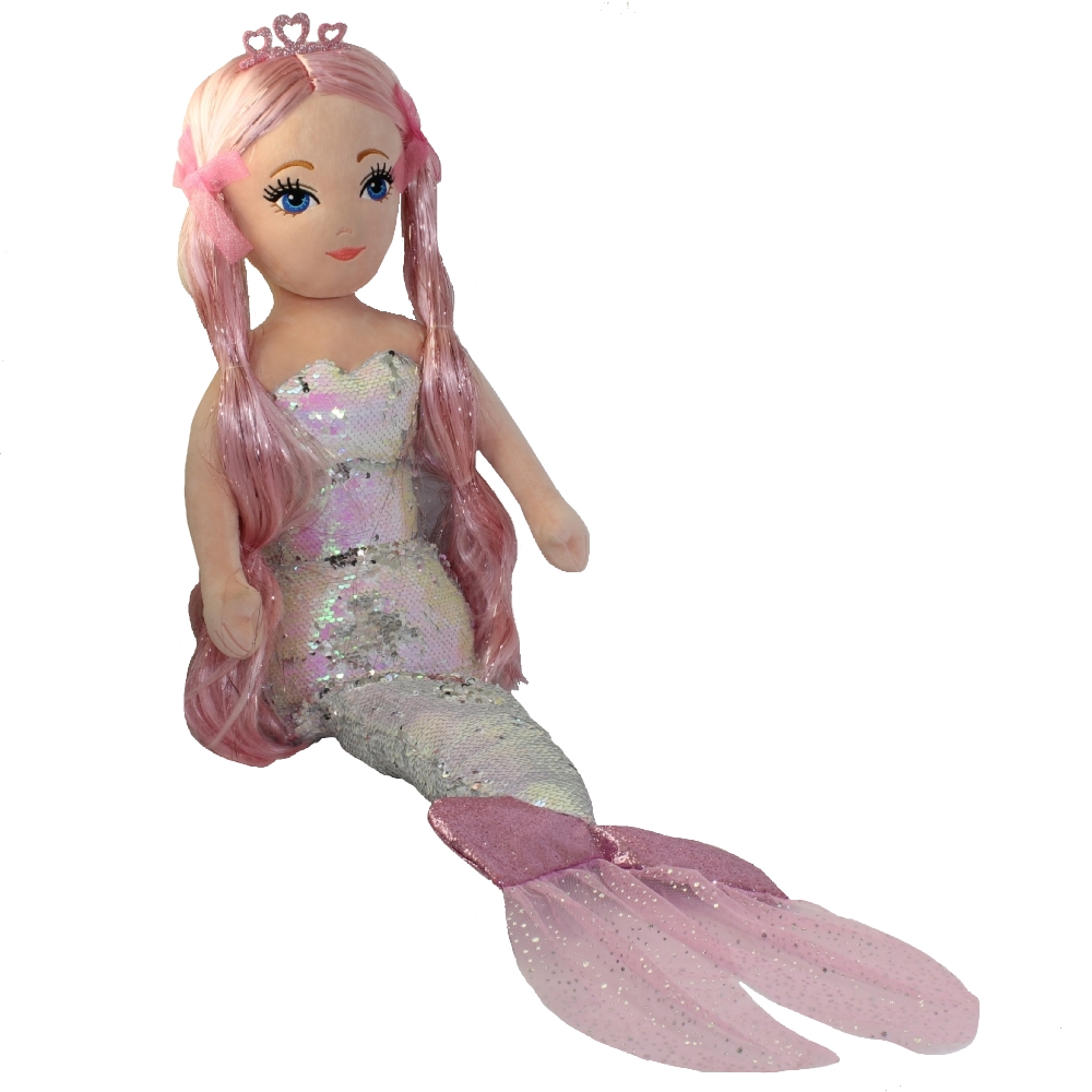 TY Sea Sequins Plush Mermaid - CORA (LARGE Size - 36 inch) (Mint ...