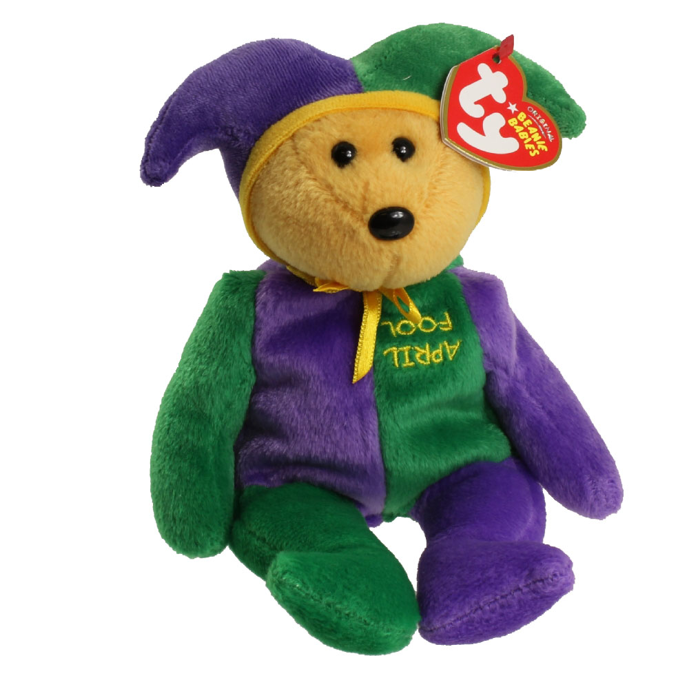 TY Beanie Baby - APRIL FOOL the Bear (8.5 inch - Mint ...