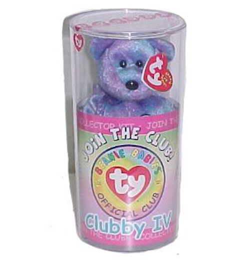 TY Beanie Baby - CLUBBY 4 the Bear (sealed in tube) (8.5 inch - Mint ...