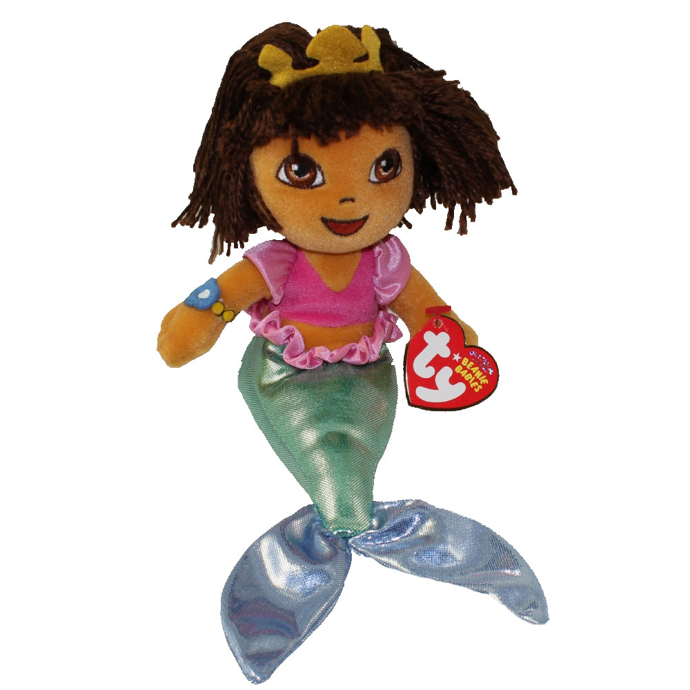 TY Beanie Baby - DORA the Explorer (Mermaid) (7 inch) (Mint ...