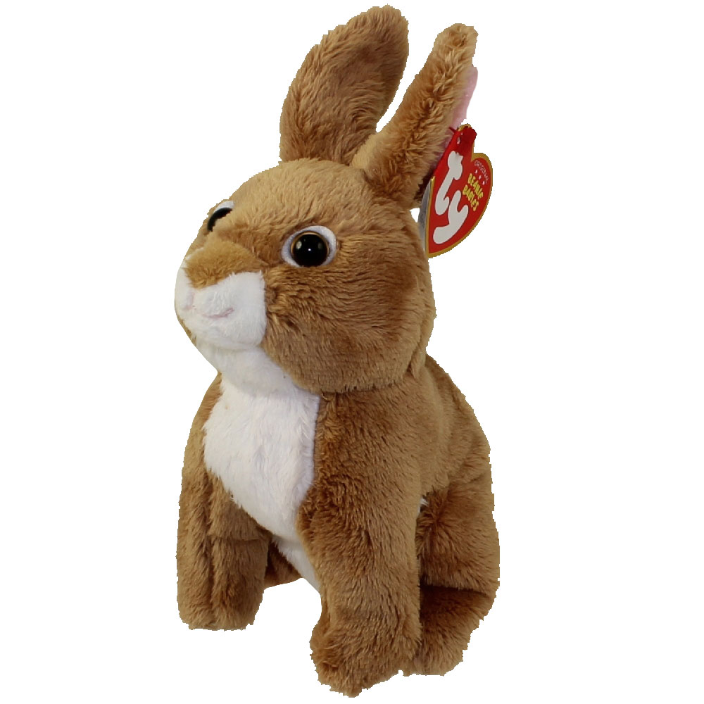 TY Beanie Baby - FIELDS the Brown Bunny Rabbit (7 inch) (Mint ...