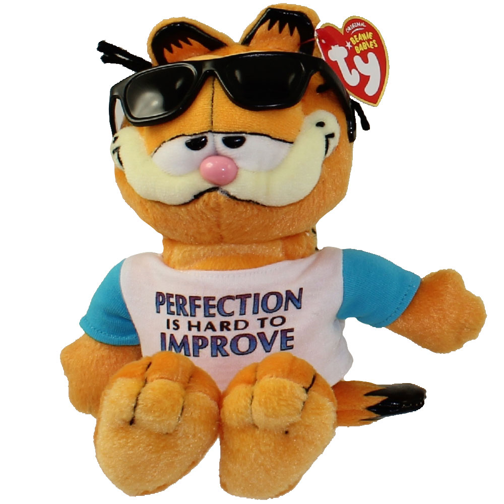 TY Beanie Baby - GARFIELD the Cat (PERFECTLY LOVEABLE) (9 inch) (Mint ...