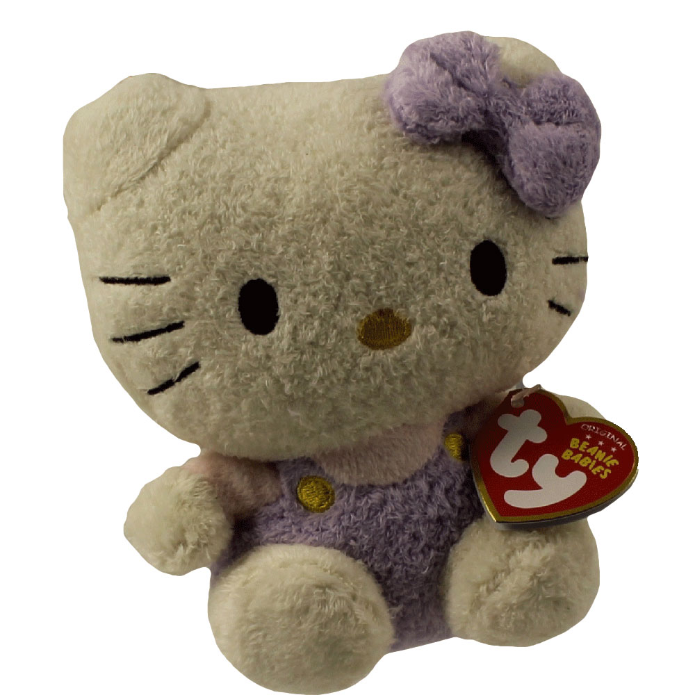 TY Beanie Baby - HELLO KITTY ( FUZZY PURPLE ) (5.5 inch) (Mint ...