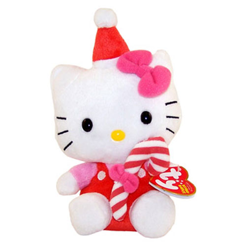TY Beanie Baby - HELLO KITTY ( RED CANDY CANE) (7.5 inch) (Mint ...