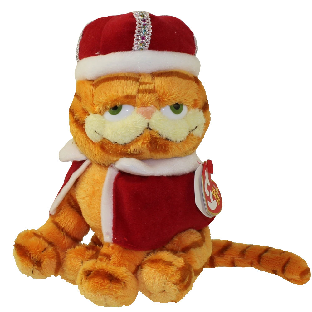 TY Beanie Baby - GARFIELD the Cat (HIS MAJESTY) (7 inch) (Mint ...