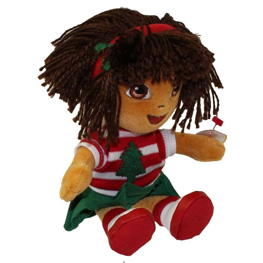 TY Beanie Baby - DORA the Explorer (Holiday Version) (7.5 inch) (Mint ...
