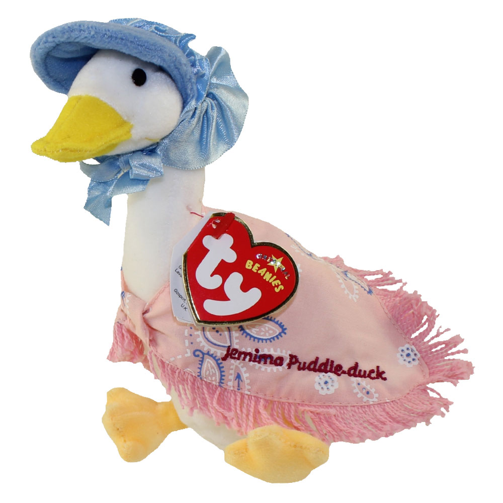 TY Beanie Baby - JEMIMA PUDDLE -DUCK the Duck (7 inch) (Mint ...