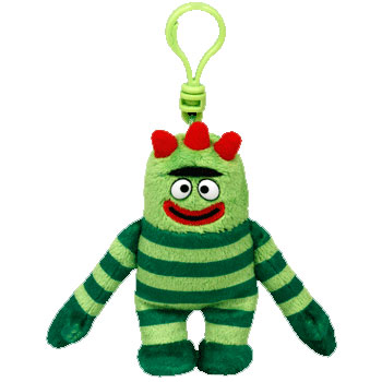 TY Beanie Baby - BROBEE (Nick Jr. - Yo Gabba Gabba) (Plastic Key Clip ...
