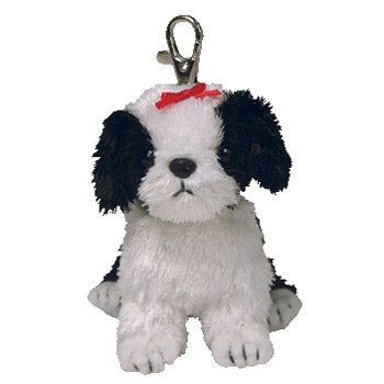 TY Beanie Baby - POOFIE the Dog ( Metal Key Clip ) (4.5 inch) (Mint ...