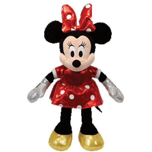 TY Beanie Baby - Disney Sparkle - MINNIE MOUSE (Red Dress) (8 inch ...