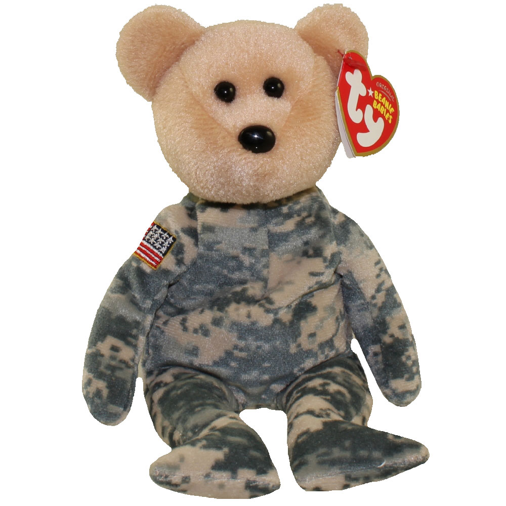 TY Beanie Baby - SALUTE the Bear (Flag on Arm) (8.5 inch - Mint ...