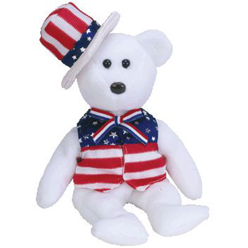 TY Beanie Baby - SAM the Bear (White Version) (9 inch) (Mint ...