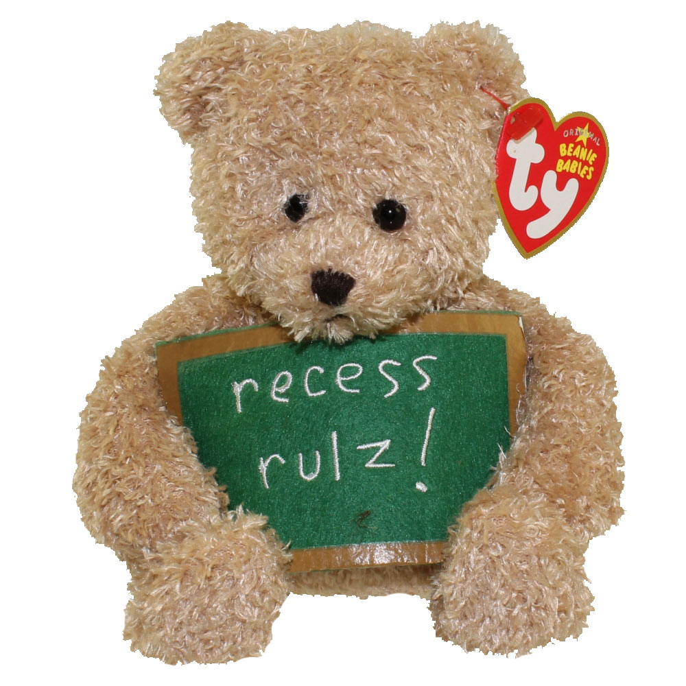 TY Beanie Baby - SCHOOL ROCKS the Bear (Recess Rulz!) (6 inch) (Mint ...