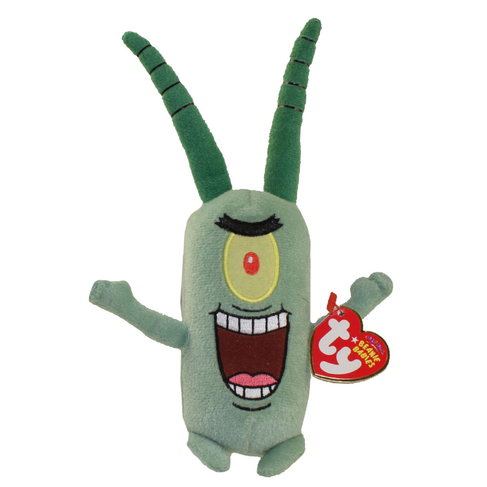 TY Beanie Baby - SHELDON J PLANKTON (SpongeBob Squarepants) (9 inch ...