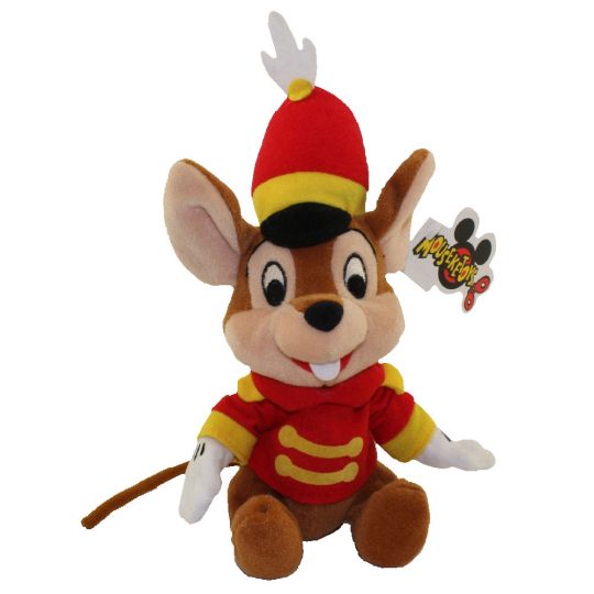Disney Bean Bag Plush TIMOTHY MOUSE Dumbo 8.5 inch Mouseketoys Mint
