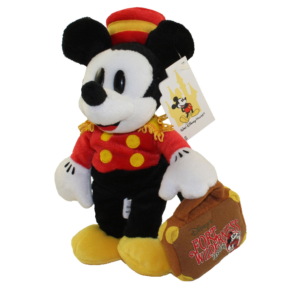 Disney Bean Bag Plush - Disney's Fort Wilderness Resort BELLHOP MICKEY ...