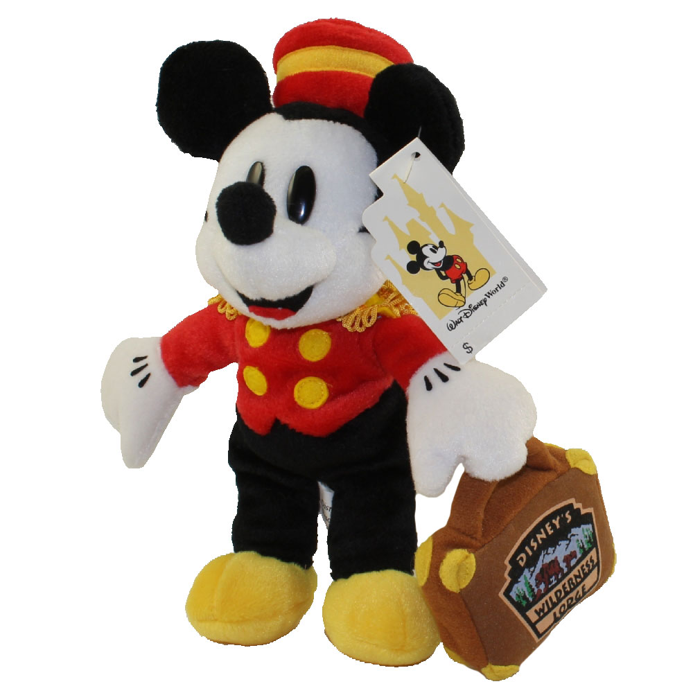 Disney Bean Bag Plush - Disney's Wilderness Lodge Resort BELLHOP MICKEY ...